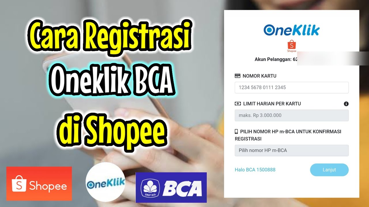 cara menghubungkan oneklik BCA ke Shopee supaya bisa top up saldo ...
