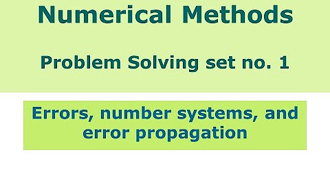 Problem Solving: Numerical Method - YouTube