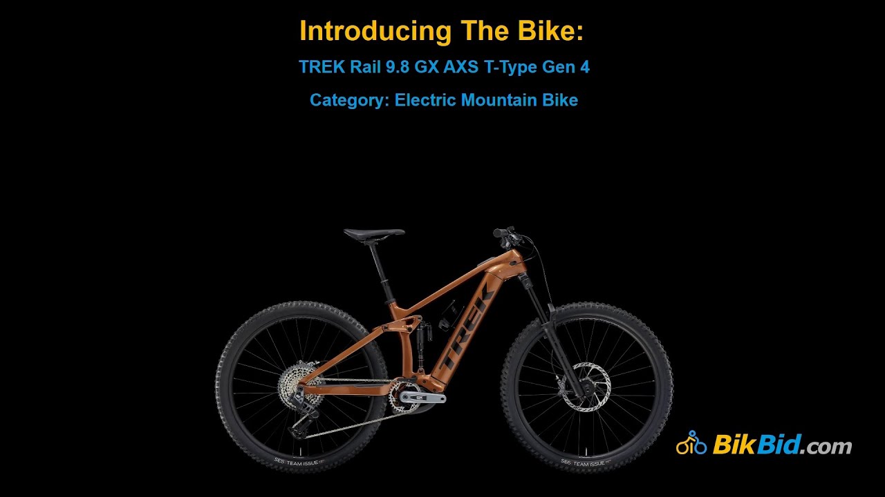 TREK Rail 9.8 GX AXS T-Type Gen 4 | Electric Mountain Bike - YouTube