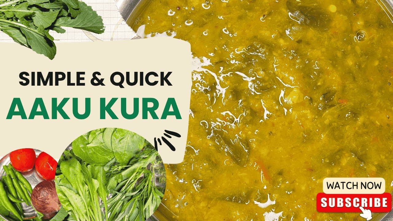 4 రకాల ఆకుకూరల కూర🌱 | Andhra Style Healthy & Delicious Aaku Kura Dal😋 ...