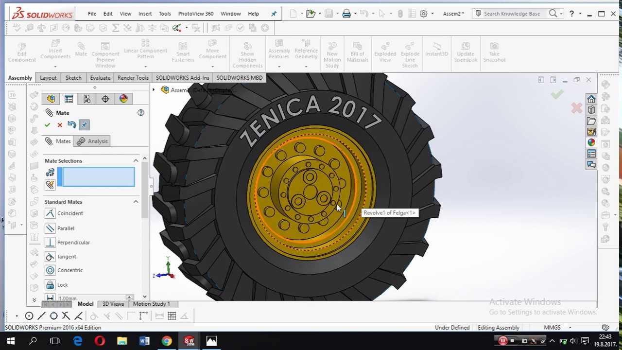 SolidWorks Tire/Guma "Zenica 2017" - YouTube