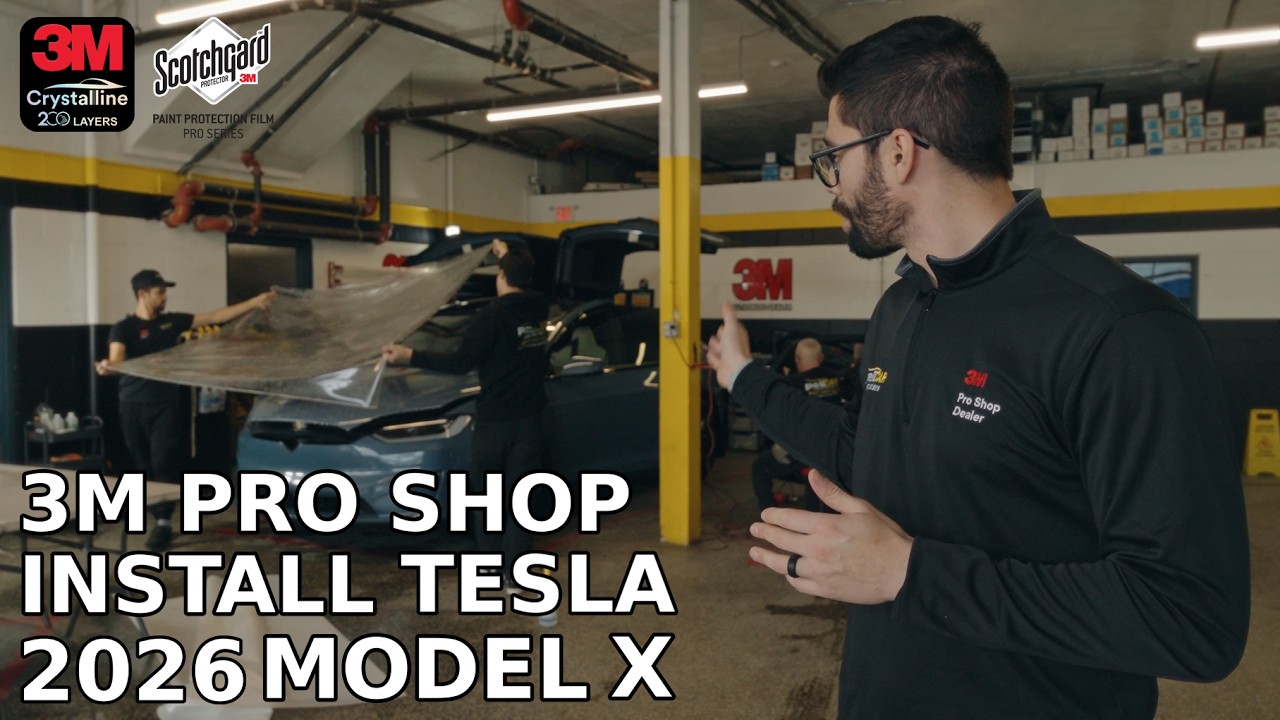 Tesla Model X Tint & PPF Install Inside a 3M Pro Shop - YouTube