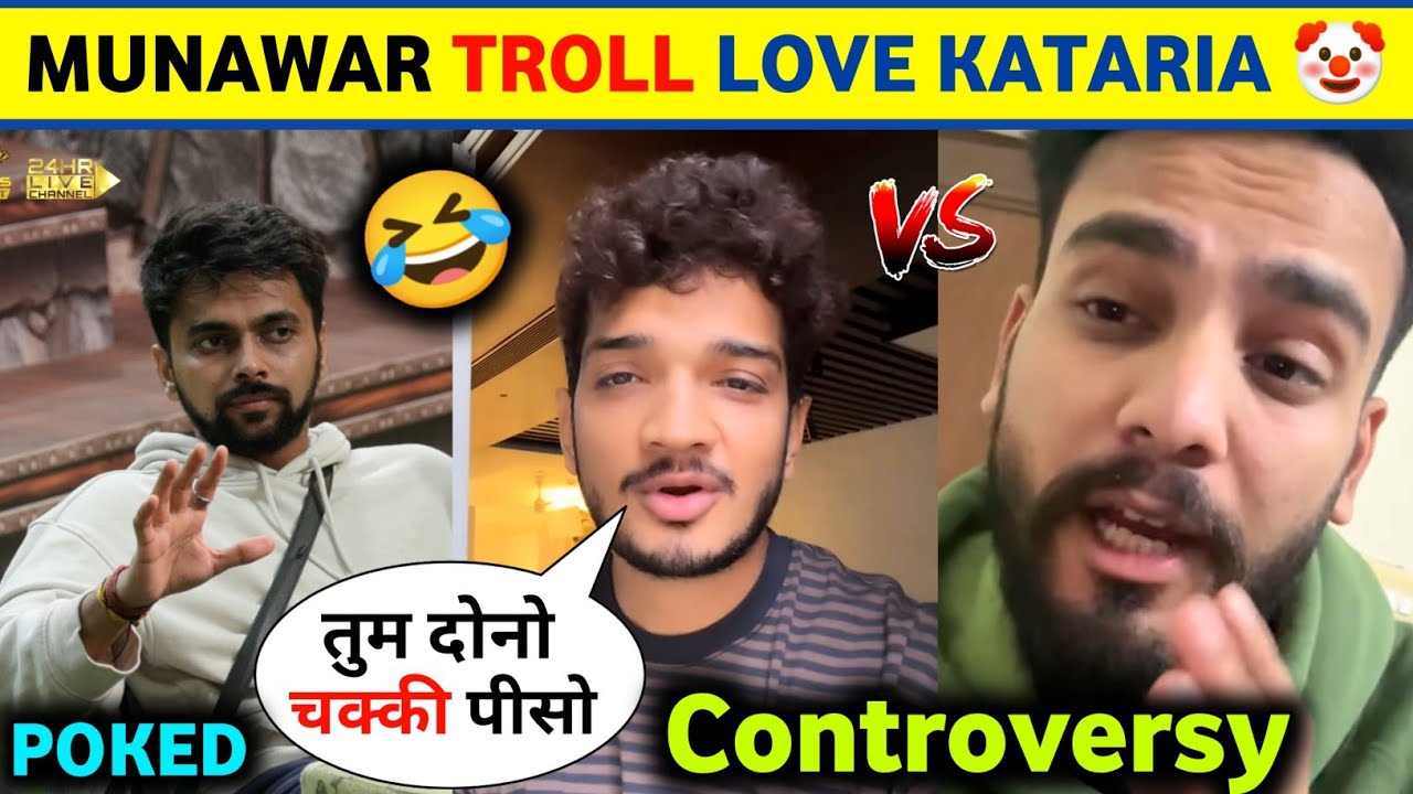 Munawar Faruqui TROLL Love Kataria & Elvish Yadav 😱| Munawar POKED ...