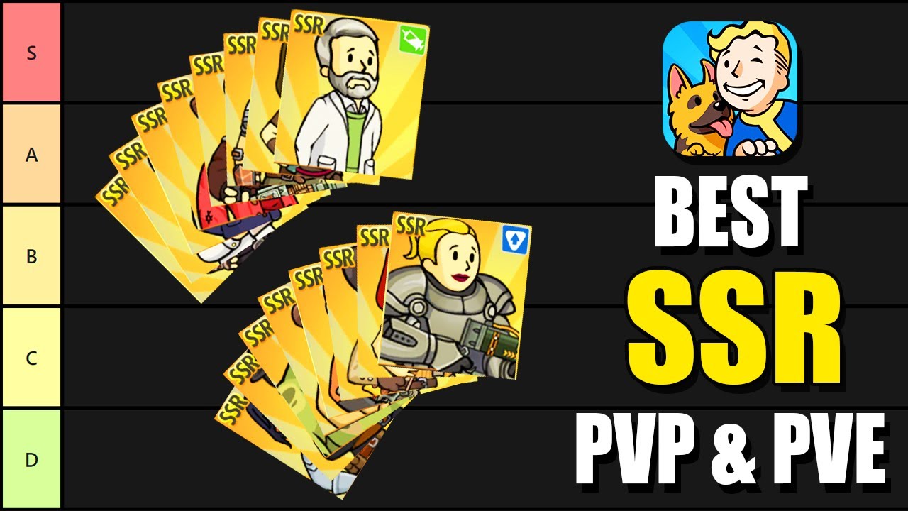 Best SSR Characters PVP & PVE - Fallout Shelter Online - YouTube