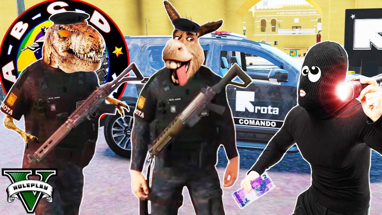 GTA V ROLEPLAY - ABCD RP - CORONEL BRAÇÃO + MAJOR MULA + REPÓRTER ...
