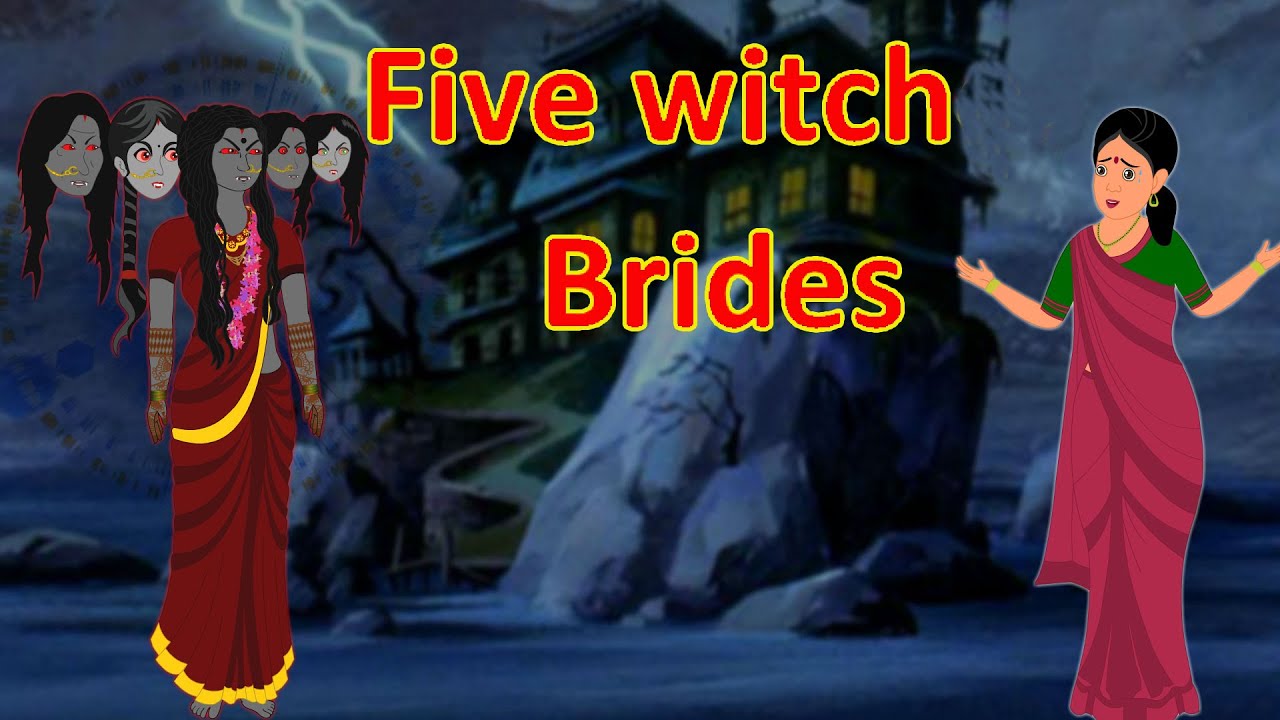 Five Witch Brides | English Cartoon | Horror story | English Story ...