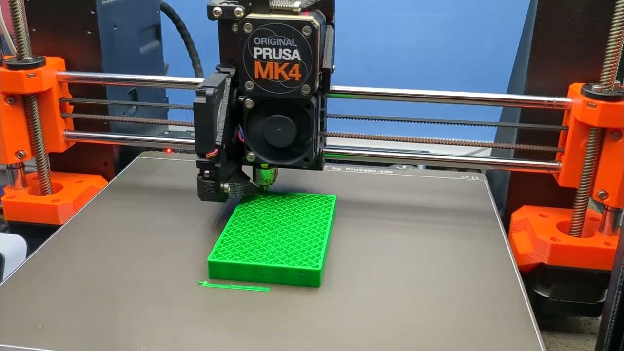 Prusa MK4 w/0.6mm CHT high flow nozzle + input shaping (alpha firmware) - YouTube