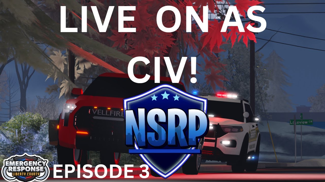 Live on as CIV Nova State Roleplay EP 3! ( ERLC Liberty County) - YouTube