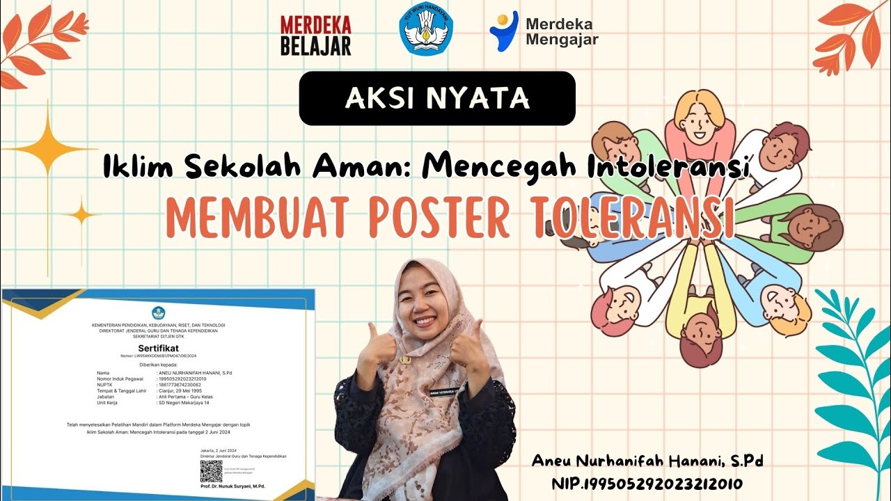 LULUS VALIDASI / MEMBUAT POSTER TOLERANSI/ Iklim Sekolah Aman: MENCEGAH ...