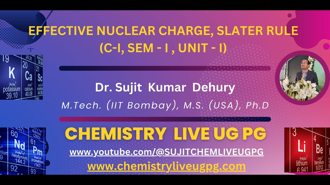 SLATER RULE EFFECTIVE NUCLEAR CHARGE - YouTube