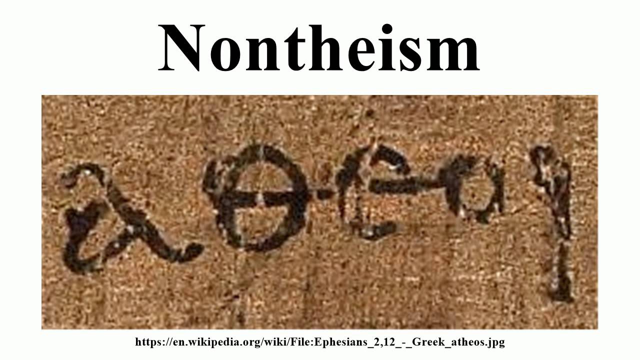 Nontheism - YouTube