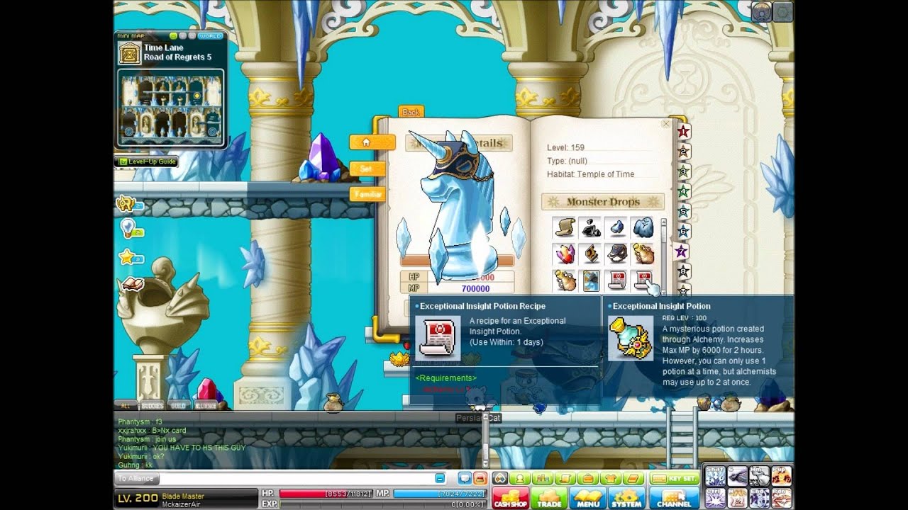 Maplestory temple of time bosses - YouTube