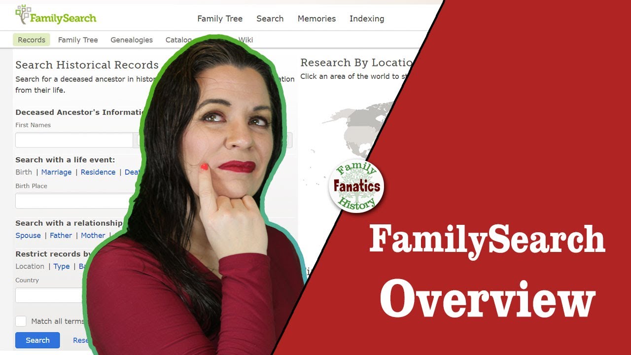 Newbie's Guide to Navigating the FamilySearch Website - YouTube