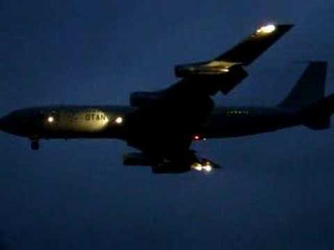 Boeing 707-320C lands at GKE - YouTube