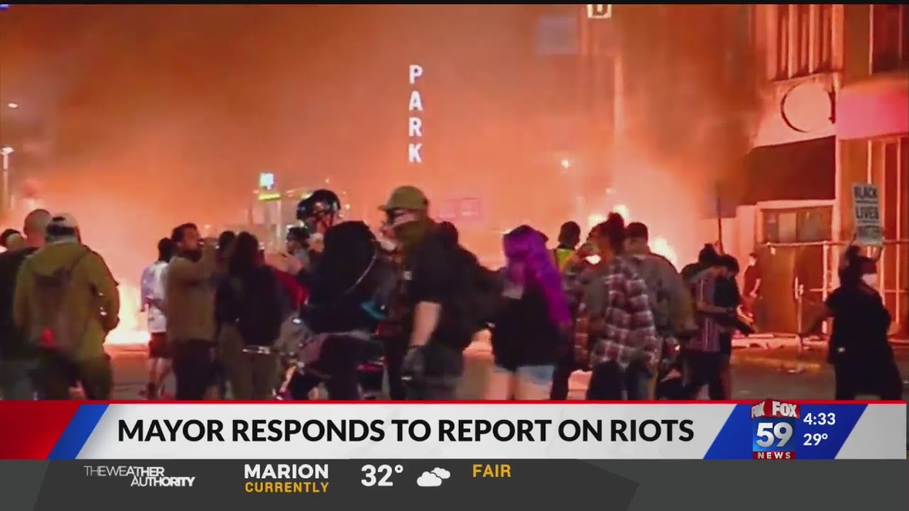 Mayor Hogsett responds to report on riots - YouTube