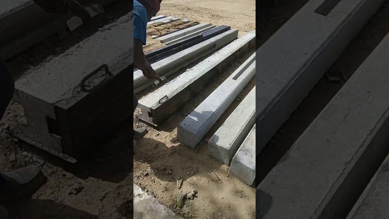 Rcc slab compound wall Reinforcement full detail | Precast Compound ...