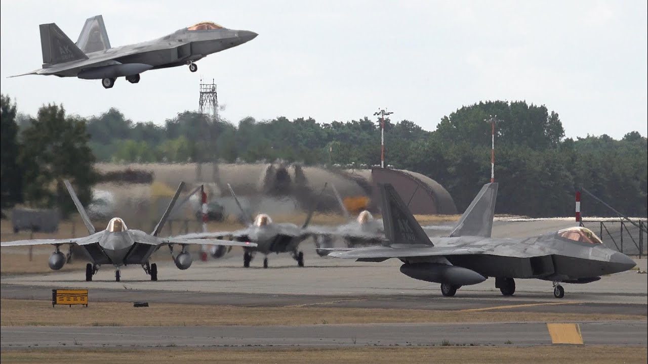 F-22 Raptor fighter jets deploy to Poland 🇵🇱 🇺🇸 - YouTube