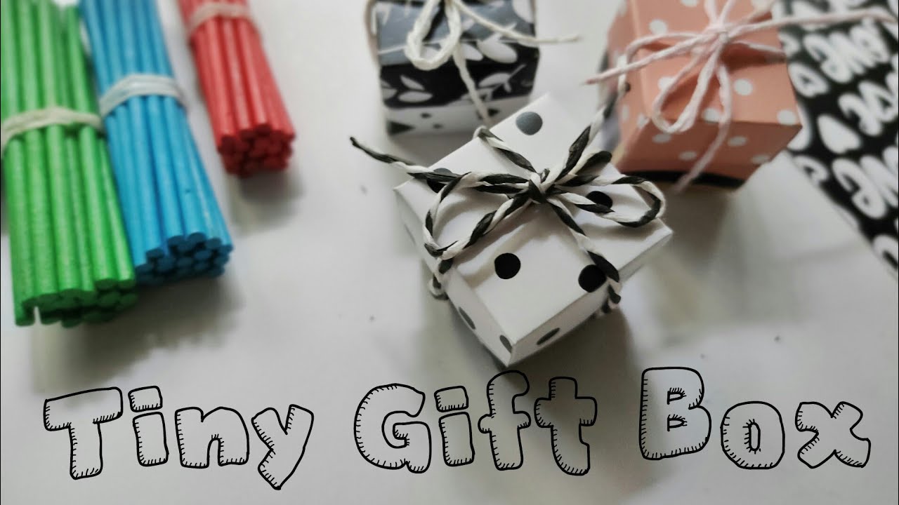 Tiny Gift Box | Craft Tutorial | Amis Fairycrafts | - YouTube