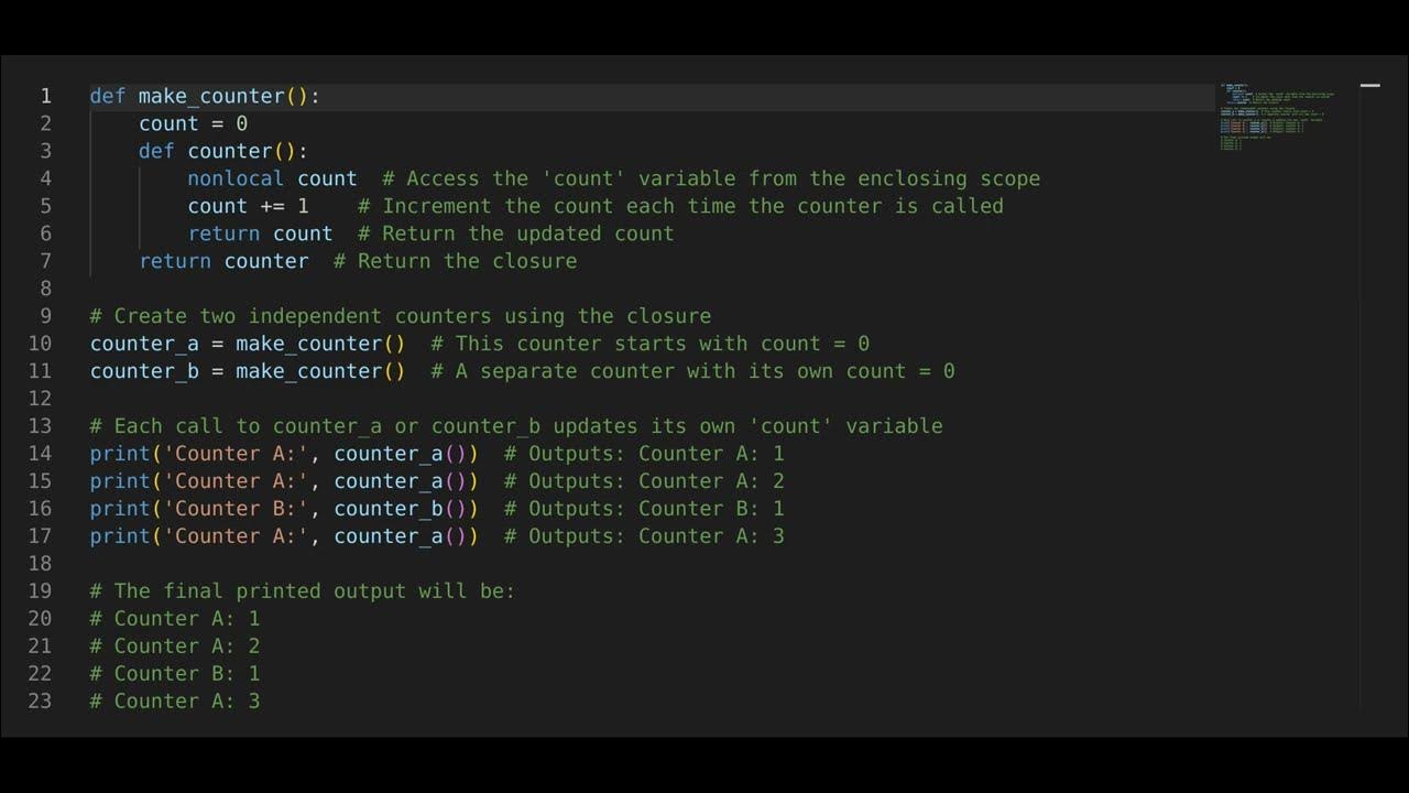 Python interview question: Closures - YouTube