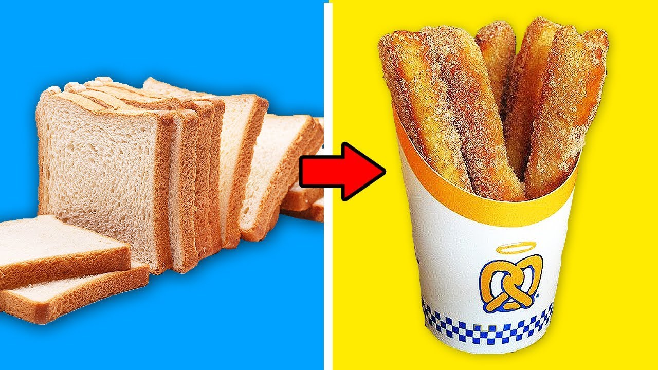 LIFE HACKS AND RECIPES WITH BREAD - YouTube