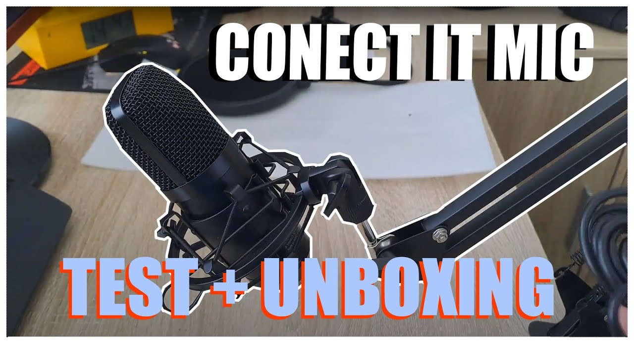 CONECT IT MIKROFON - TEST, UNBOXING - YouTube
