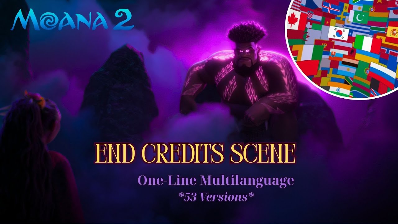 Moana 2 - End Credits Scene (One-Line Multilanguage) - YouTube
