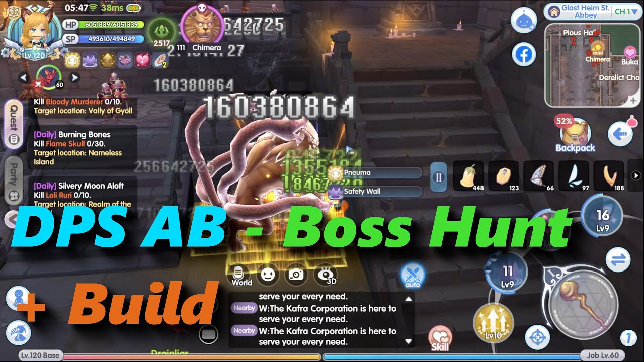 DPS AB - Boss Hunt + Build | rox | Ragnarok X: Next Generation - YouTube