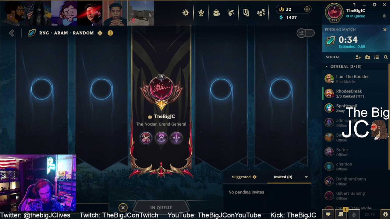 JC RETURNS | Debate | Politics | League | !discord - YouTube