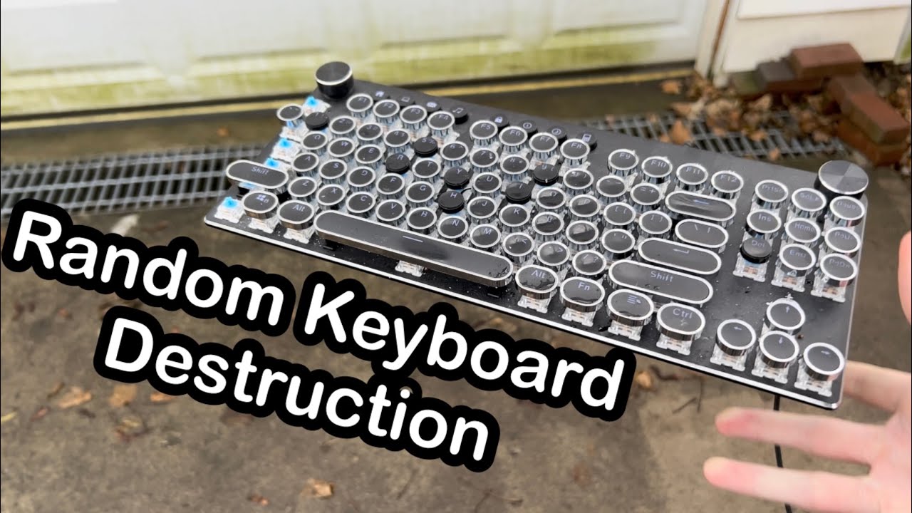 Random Keyboard Destruction - YouTube