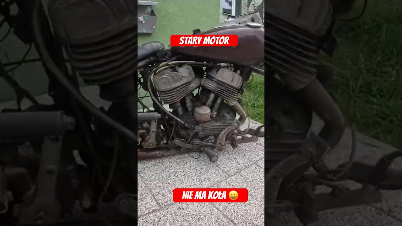 Stary Motor z Piwnicy Nie ma Koła 😀Harley Wla Flathead 45 - YouTube