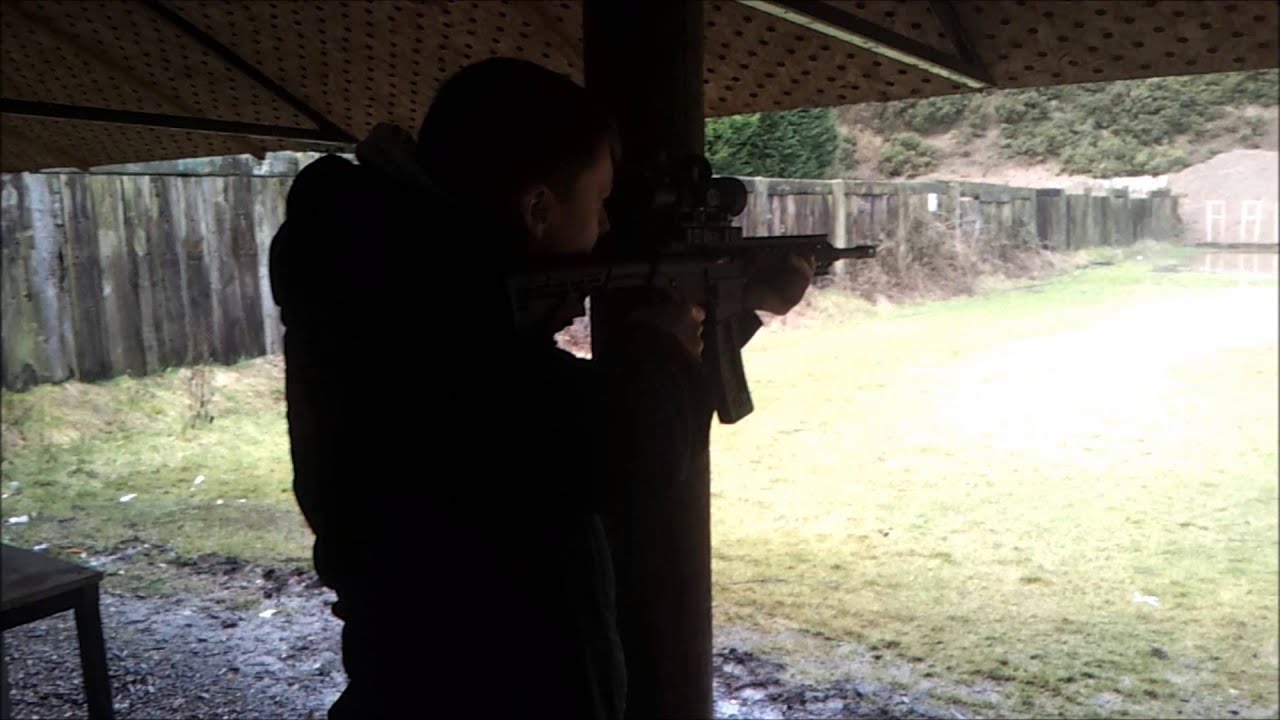 First shot M4 .22 at Minsterley range - YouTube