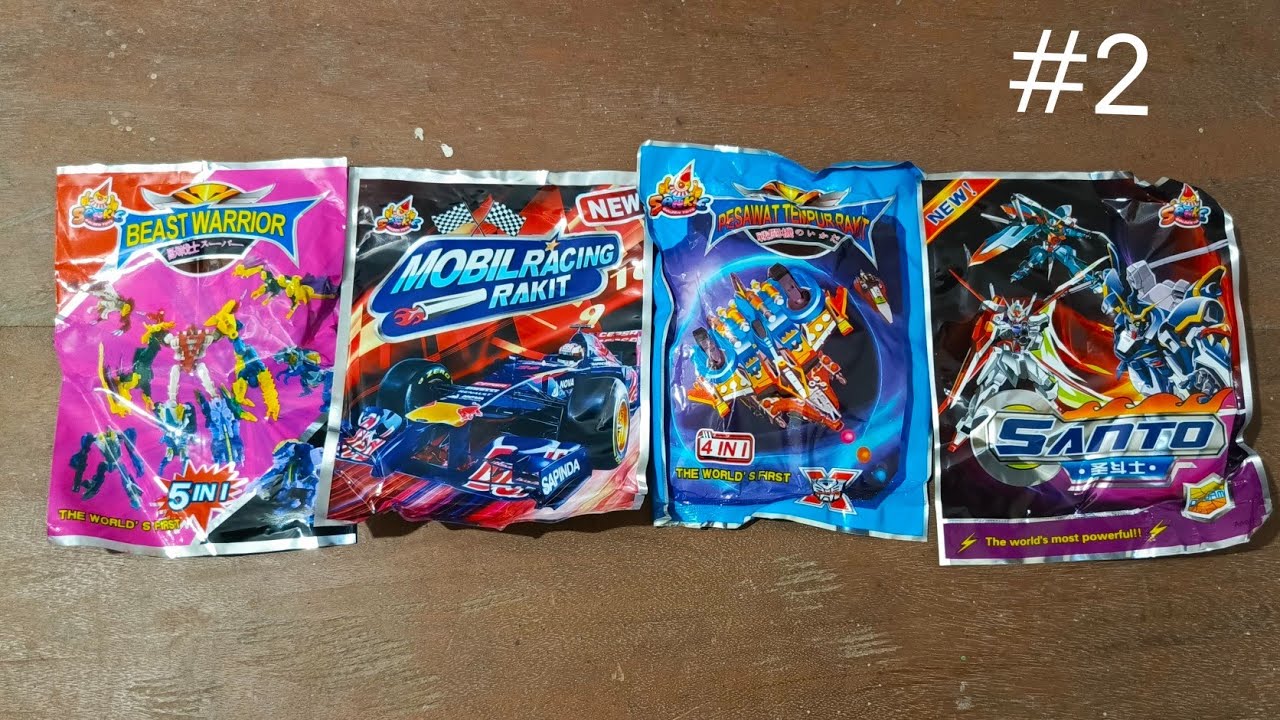 Unboxing dan merakit mainan robot gundam pesawat rakit mobil rakit ha ...