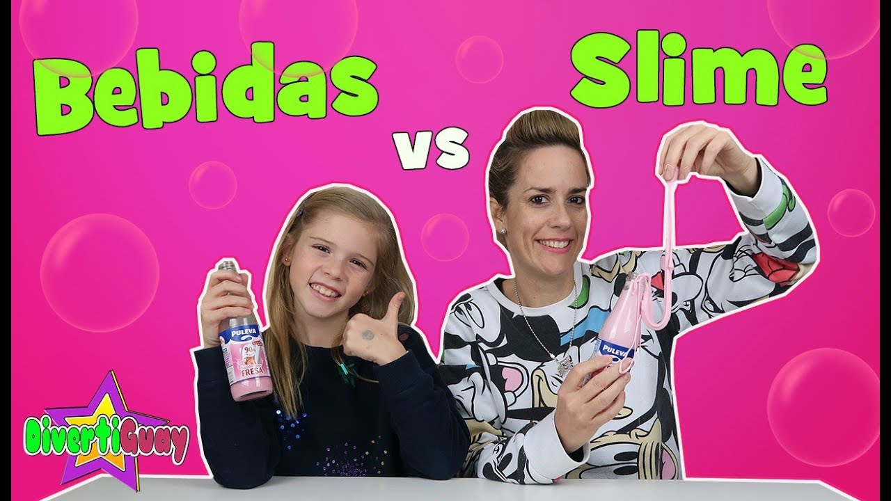 BEBIDAS VS SLIME Challenge | RETO REFRESCOS DE SLIME 2 | DivertiGuay ...