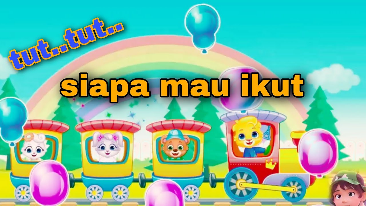 Siapa mau ikut naik kereta api, kartun anak belajar sambil bermain || kartun anak nickeledeon ...
