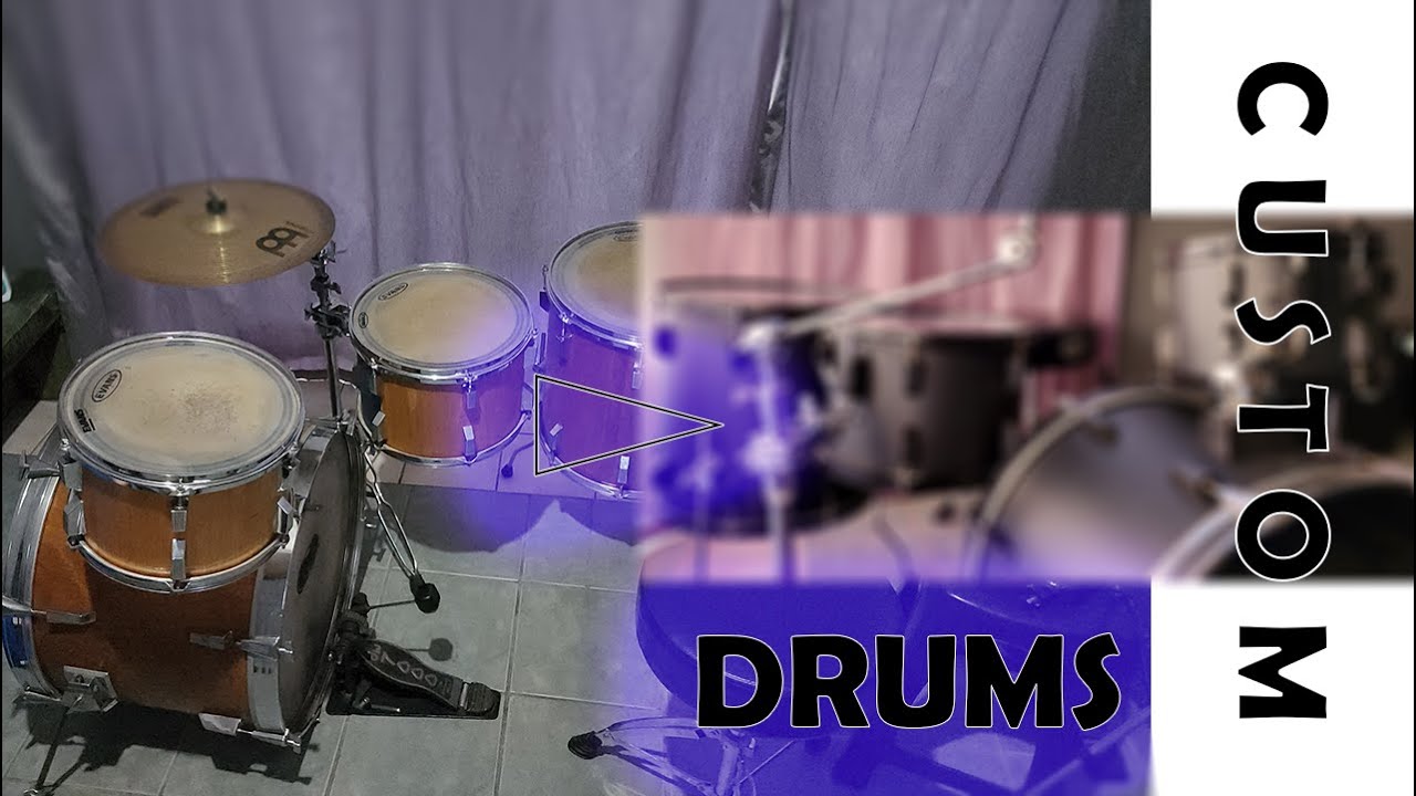 DIY Matte Black Custom Drums - YouTube