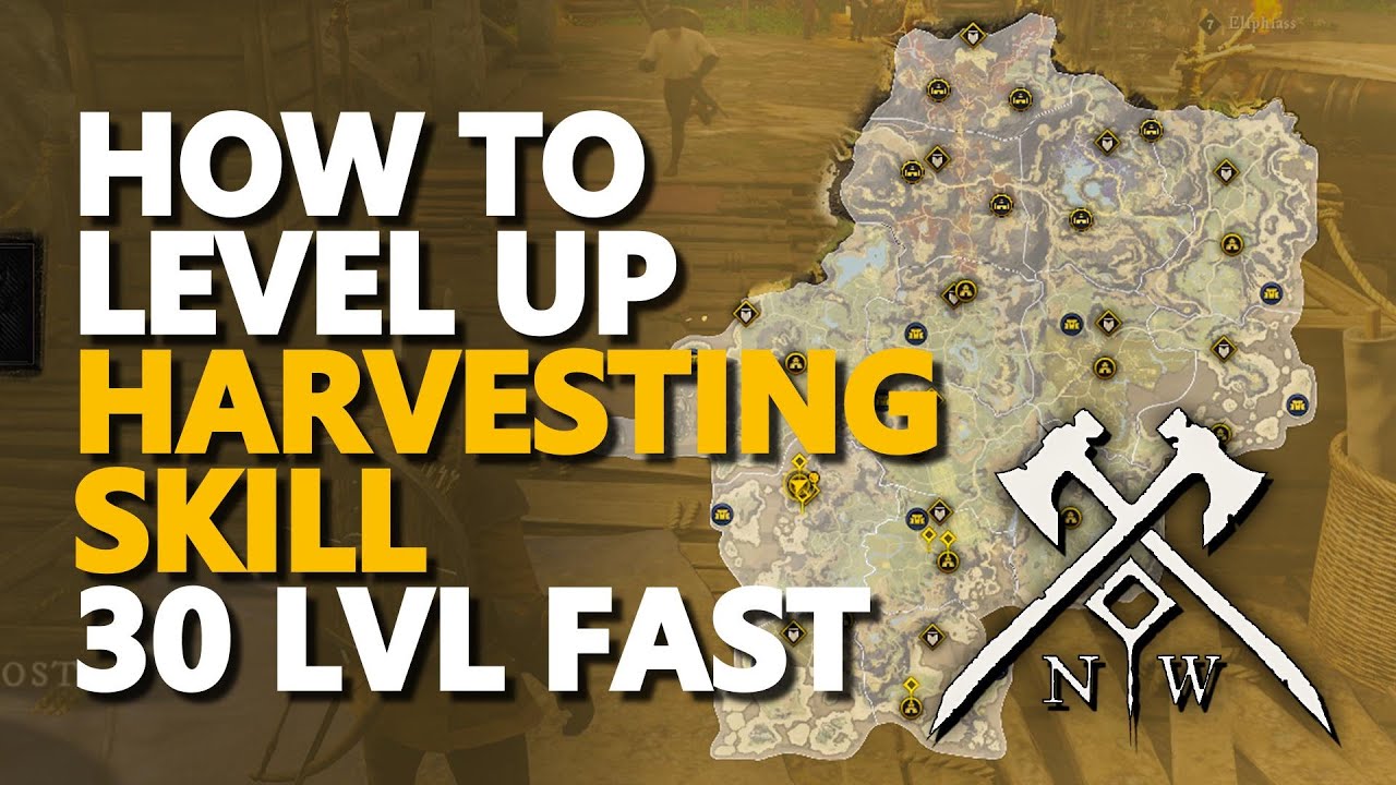 How to Level up Harvesting Skill New World - YouTube