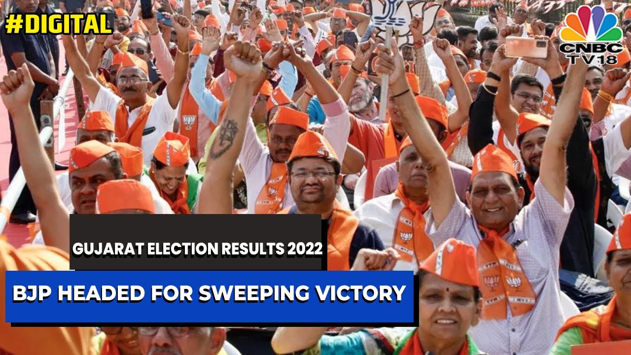 Gujarat Election Results 2022: BJP Ahead In 136 Seats, Congress In 36 ...