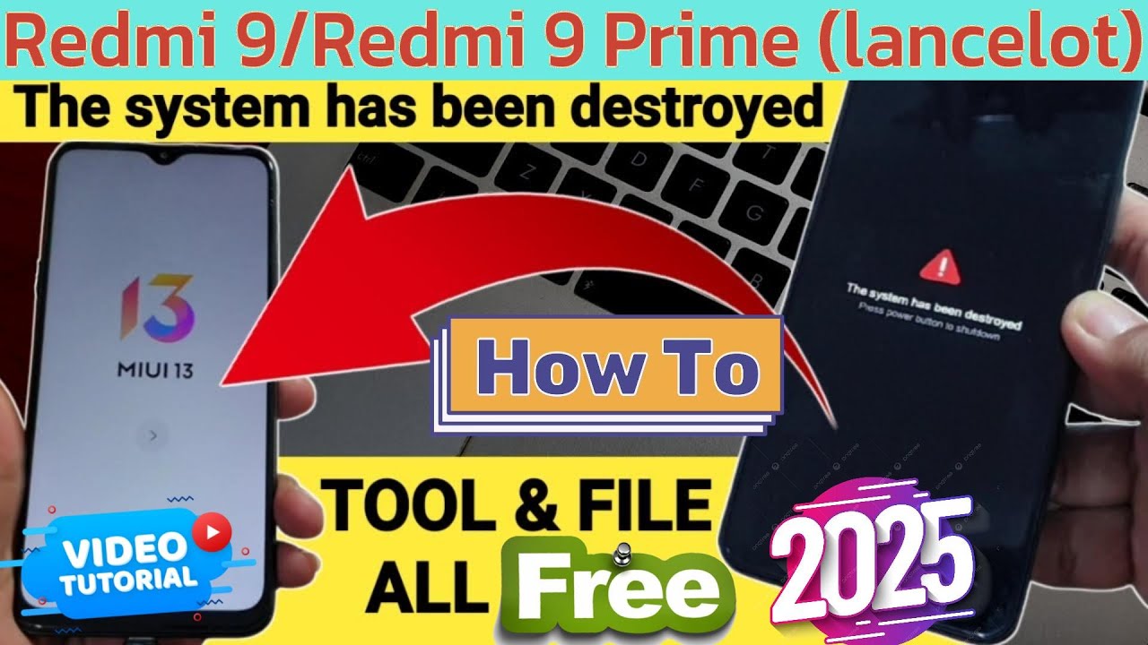 Redmi 9 Fix The System has been Destroyed - Redmi 9 Prime System has ...