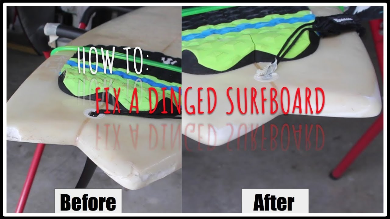 How to Fix a Dinged Surfboard - YouTube