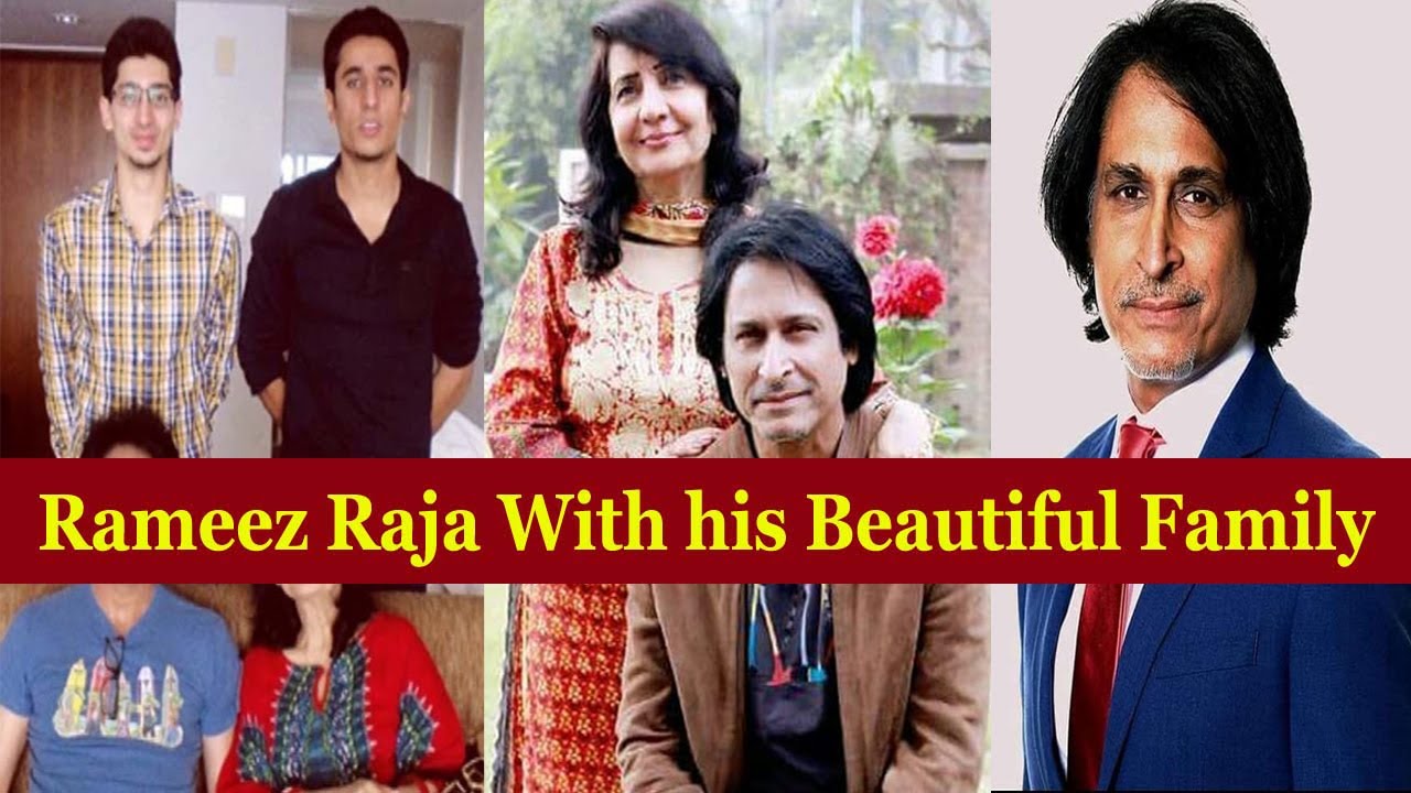 Rameez Raja with his Beautiful Family - YouTube