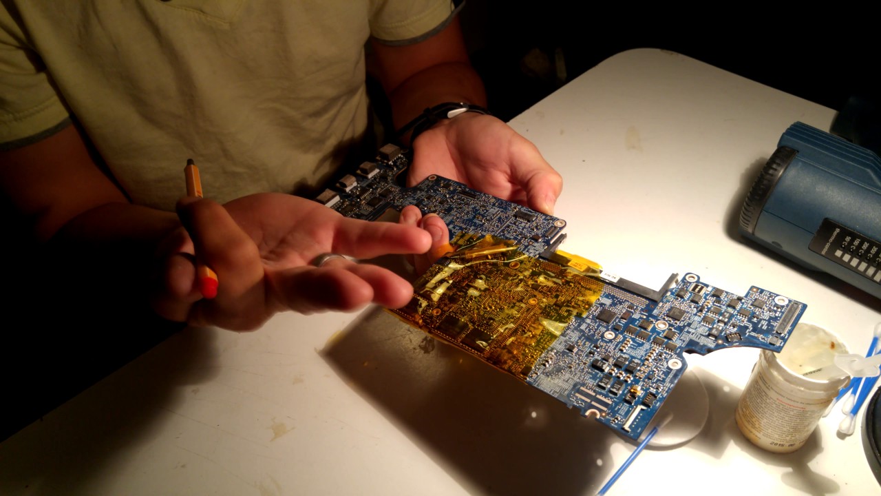 Macbook Pro GPU reflow DIY - GPU javítás házilag - YouTube