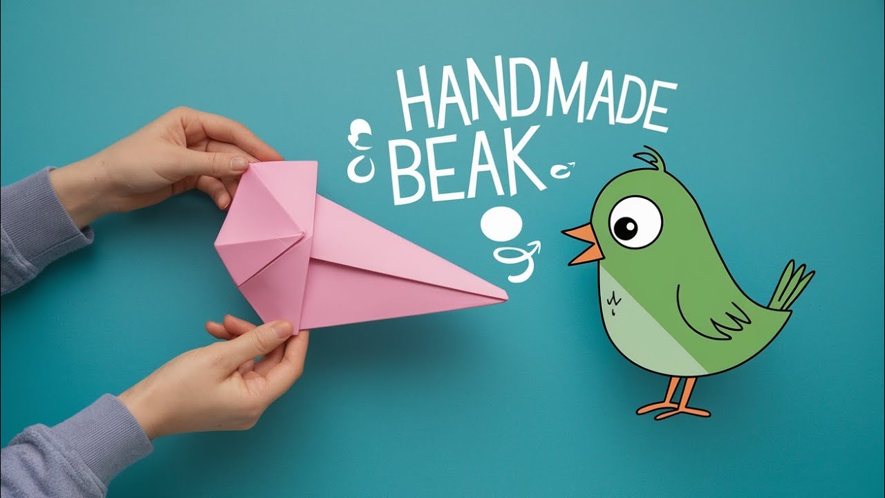 HOW TO MAKE BIRD'S BEAK FROM PAPER | BEAK FROM PAPERS G.K ART'S | - YouTube
