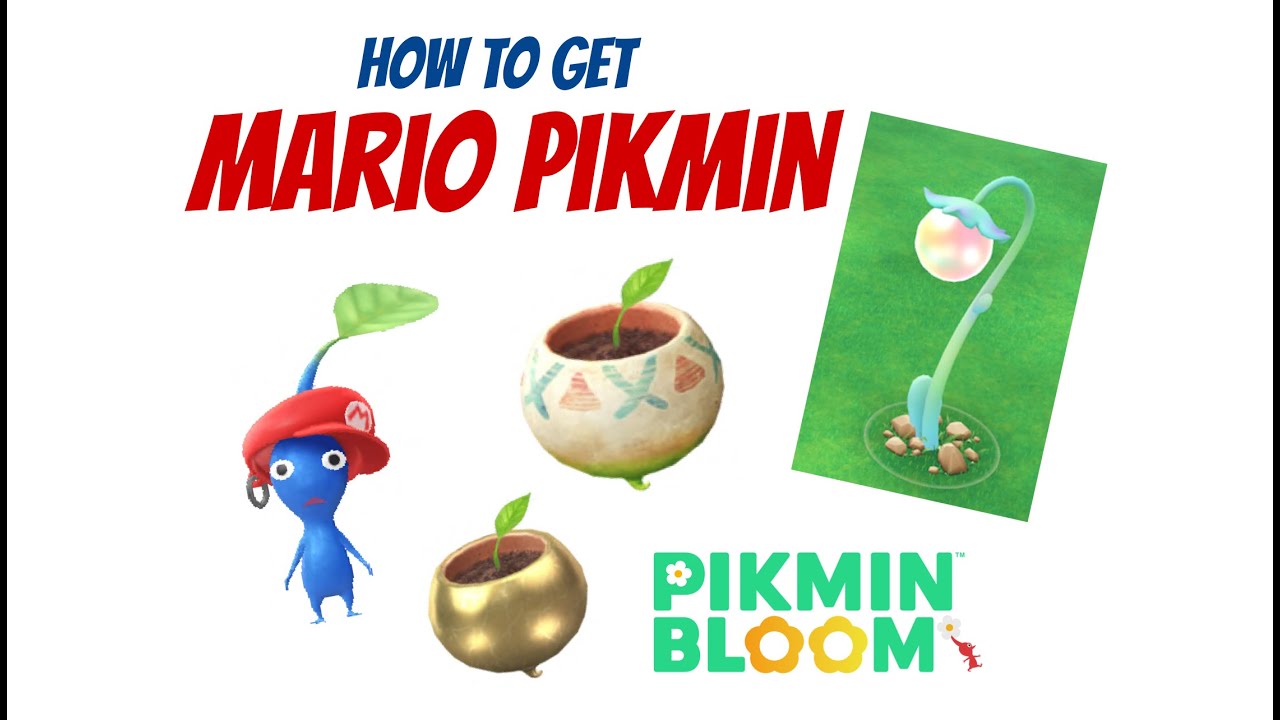How to get a Mario Hat Pikmin in Pikmin Bloom [CC] - YouTube