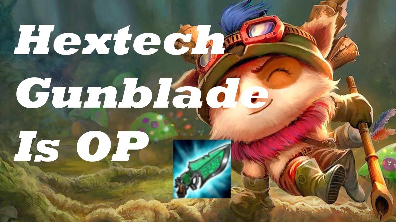 Hextech Gunblade Is Op On Teemo | League Of Legends | Aqua Red - YouTube