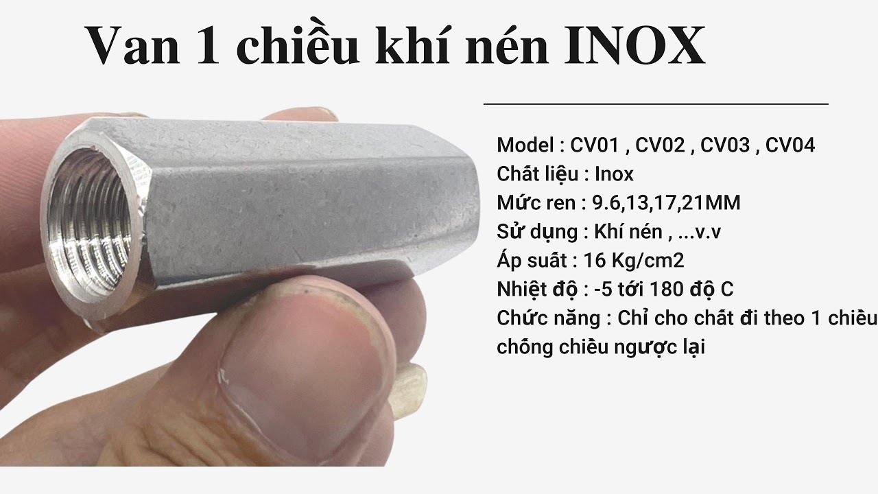🌏Van 1 chiều inox cv01 cv02 cv03 cv04 - YouTube
