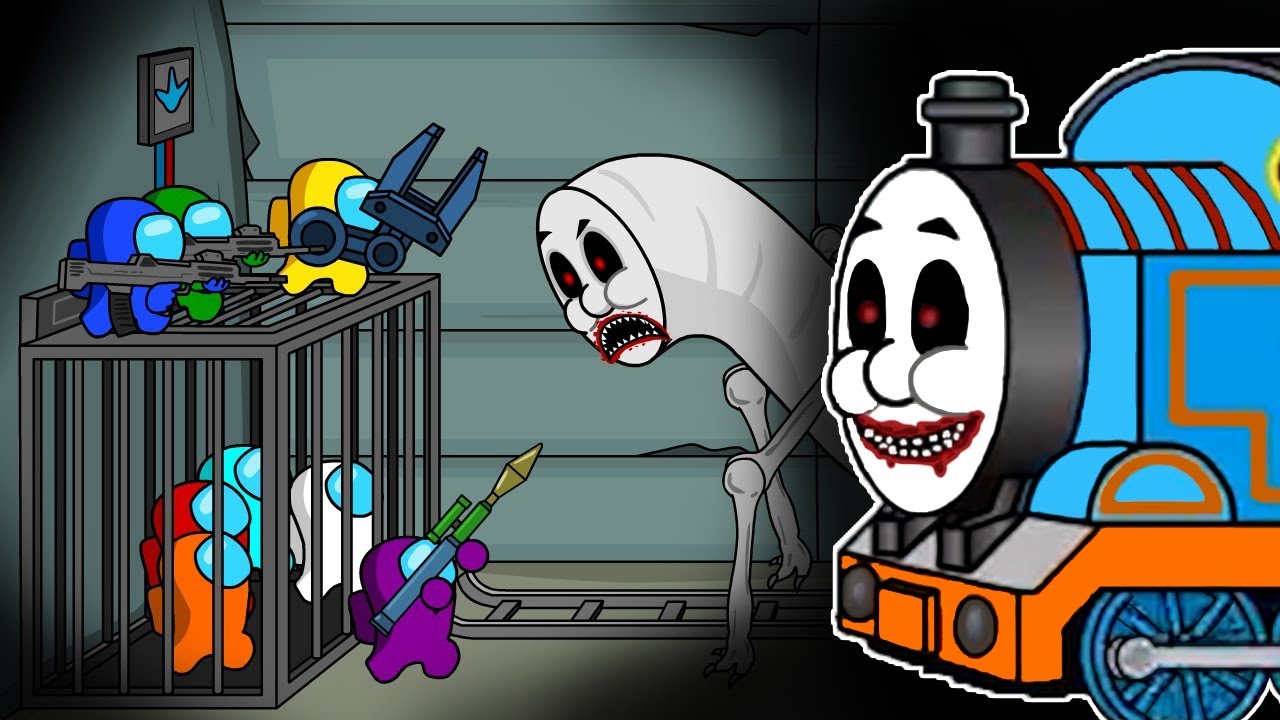 어몽어스 VS Train Monster #19 | AMONG US ANIMATION | TM Toons - YouTube