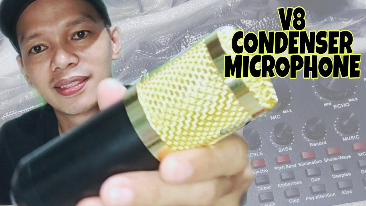 Unboxing and REVIEW of V8 CONDENSER MICROPHONE..from my Supporter ...