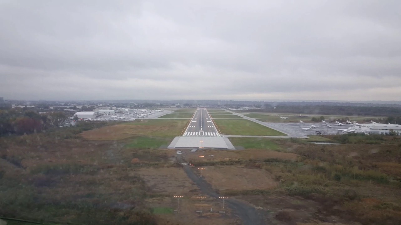 Challenger 350 landing Teterboro (KTEB) ILS Runway 6 (LPS) 10/27/16 ...