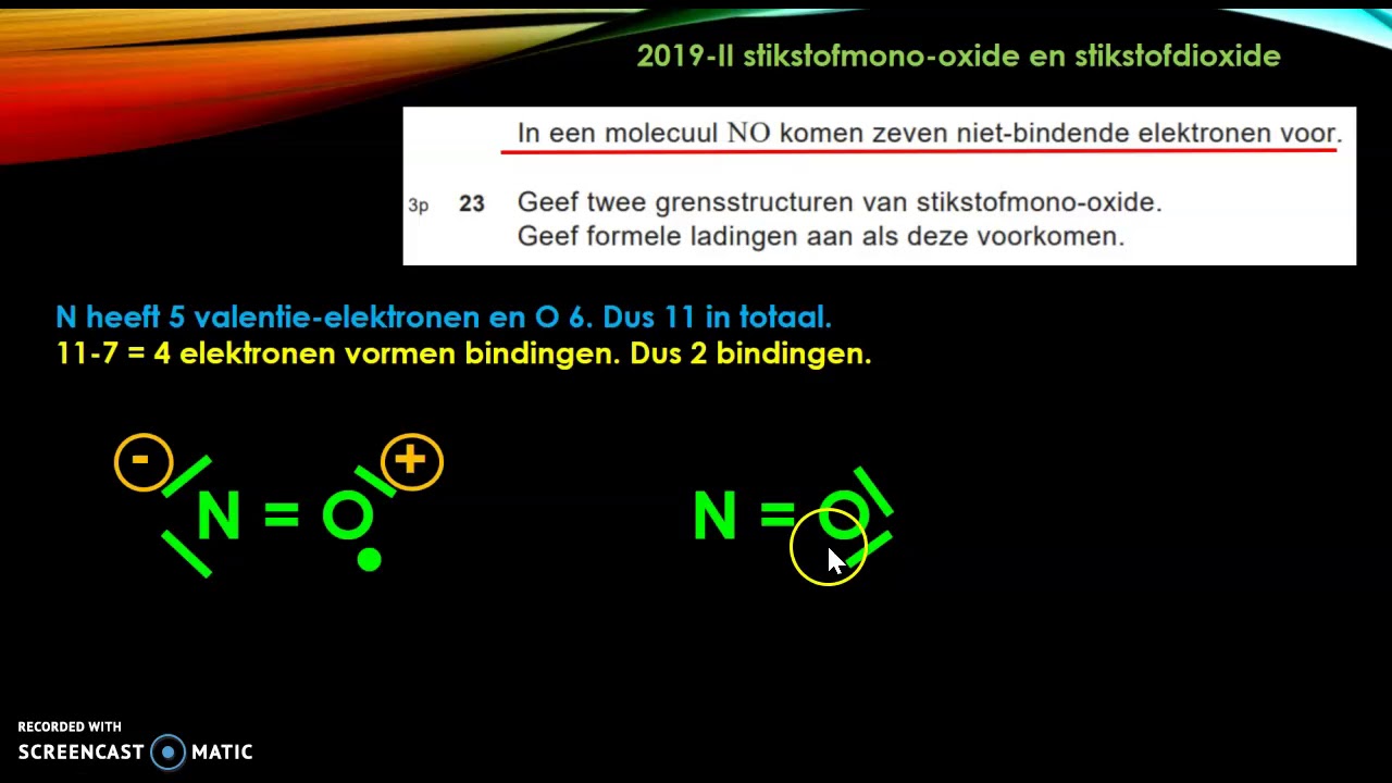 stikstofmonoxide en stikstofdioxide vwo herexamen 2019 - YouTube