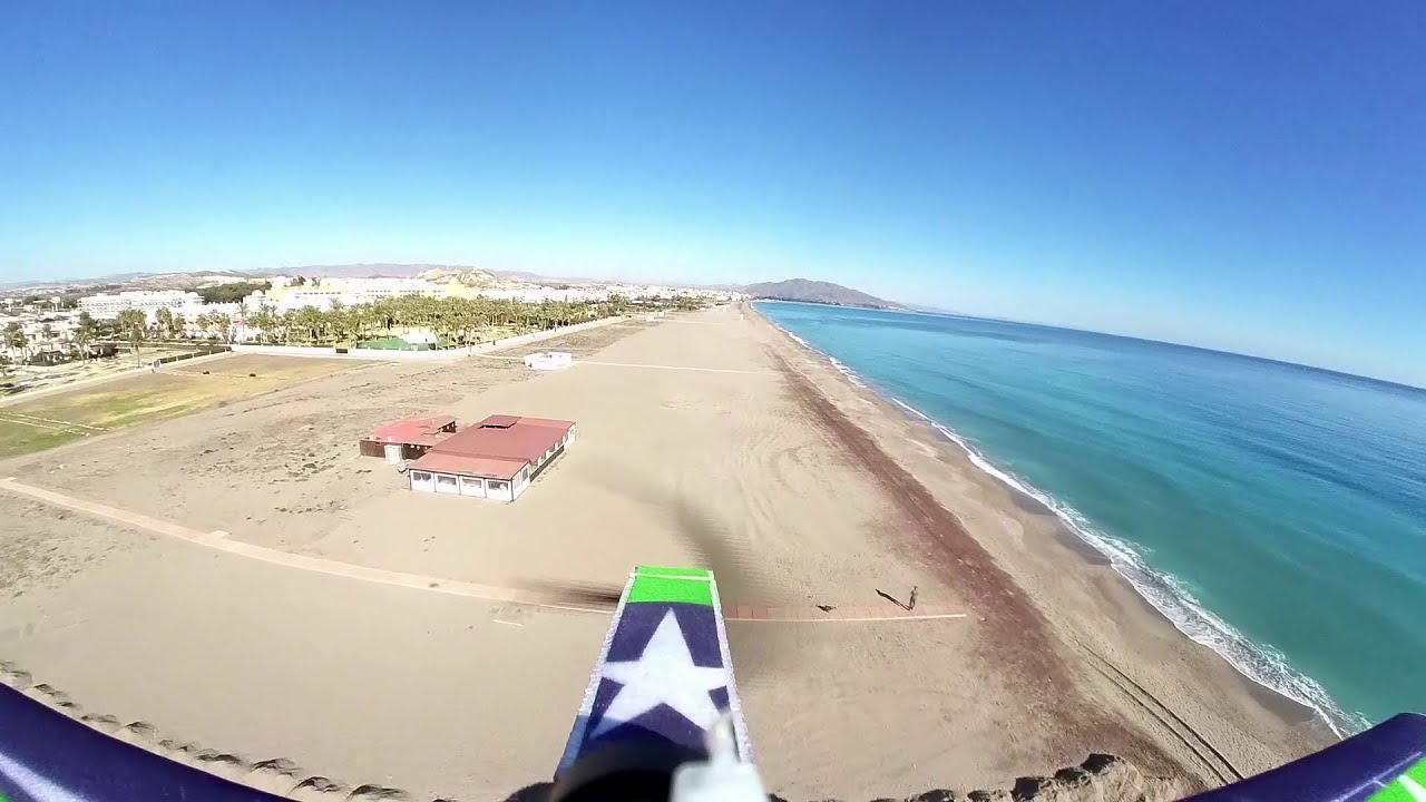 HobbyKing MX2 EPP (foamy) FPV flying at the beach - YouTube
